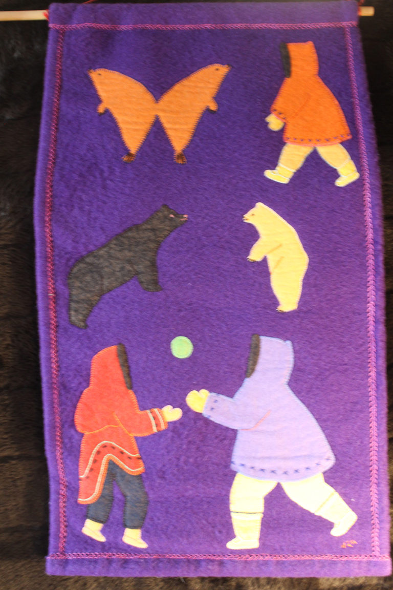 Inuit Children Playing Wall Hanging – Turtle Island Native Gallery